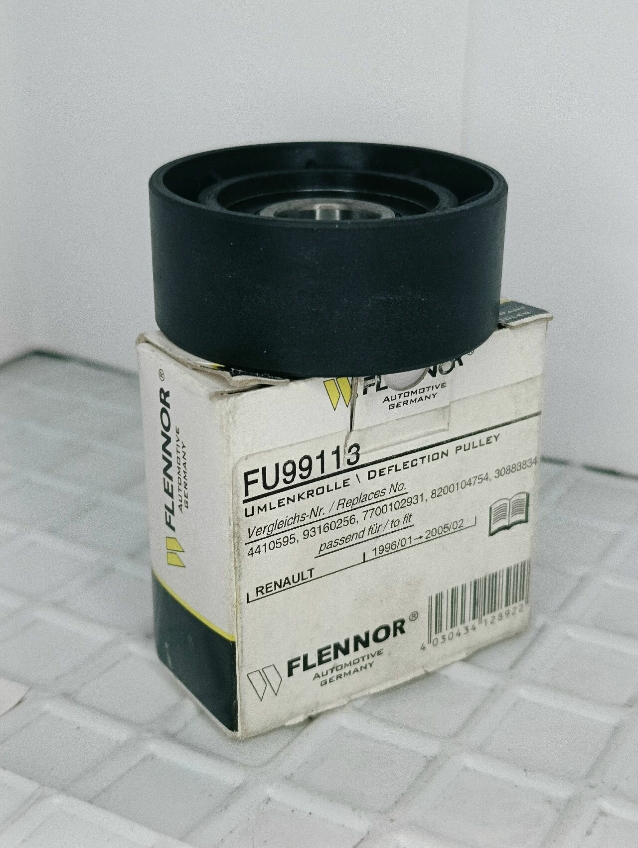 Ролик ремня приводного паразитный Flennor FU99113 4410595 93160256 30883834 7700102931 8200104754 Renault