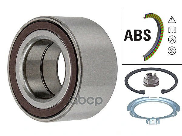 Подшипник ступицы (к-кт) RENAULT MEGANE II 02>/ SCENIC под ABS Fag арт. 713630850