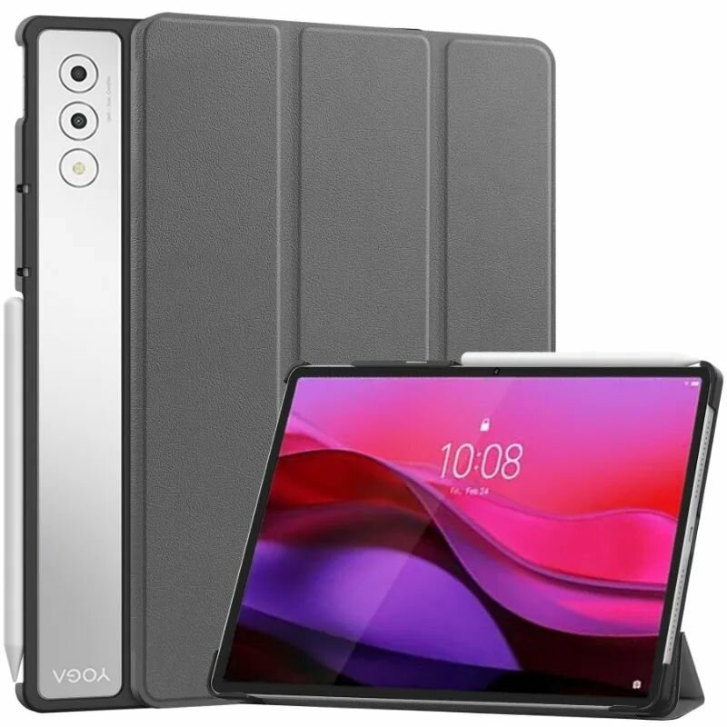 Чехол для Lenovo YOGA Pad Pro 12.7 дюймов 2025 складывающийся стенд смарт магнитные таблетки крышки TB520FU/TB520XU 12.7" корпуса планшетов Yoga Tab Plus