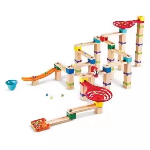 Hape Мраморная Трек Система Двойная Спираль Скоростной Вызов - Интерактивная Игрушка для Детей 4+ Лет