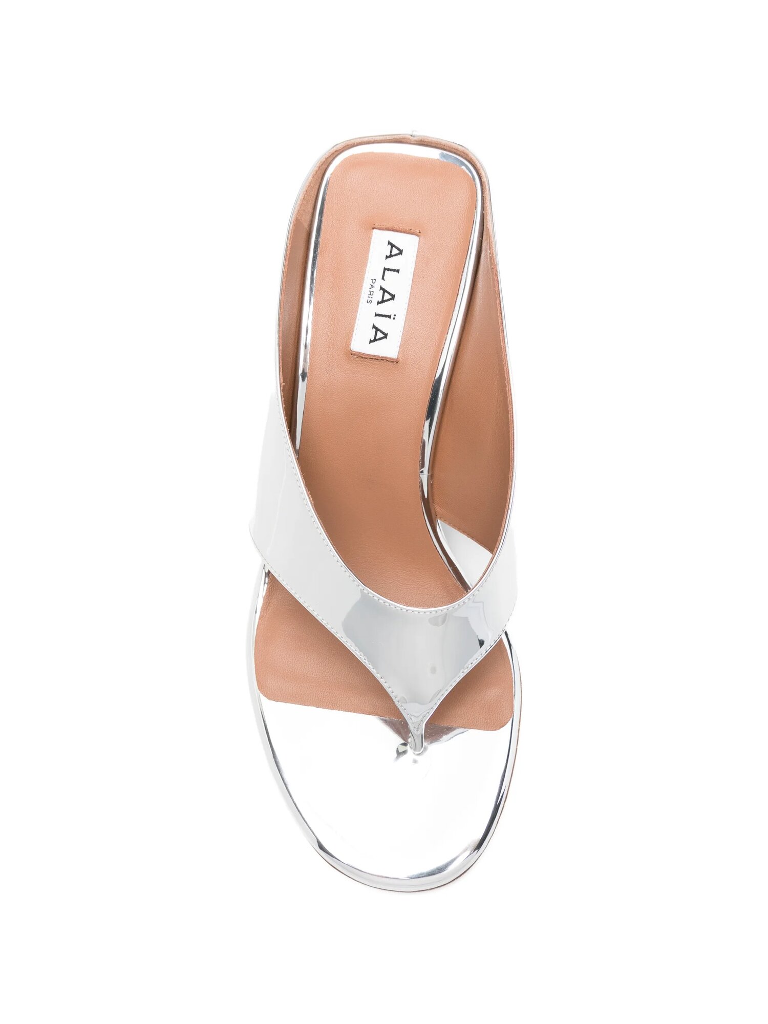 Босоножки Alaia Toe-strap sandals, размер 38, Silver — фото 1