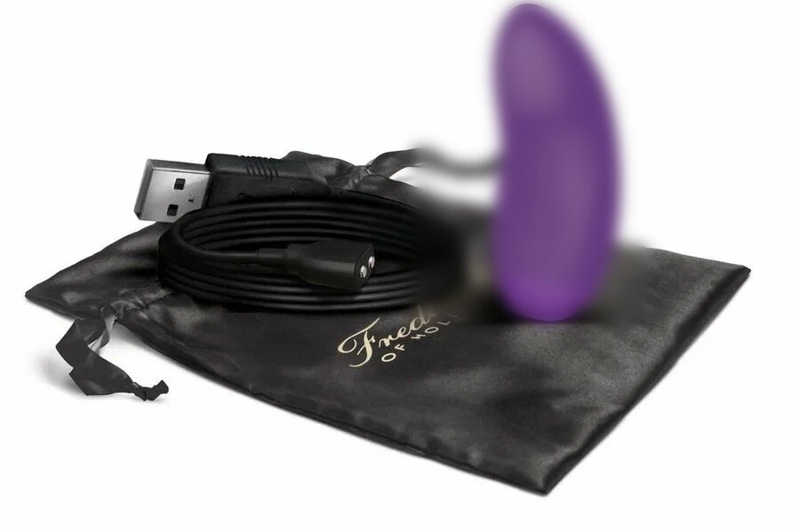 Массажер Fredericks Of Hollywood, для клитора и сосков, 6 режимов, USB-подзарядка, фиолетовый