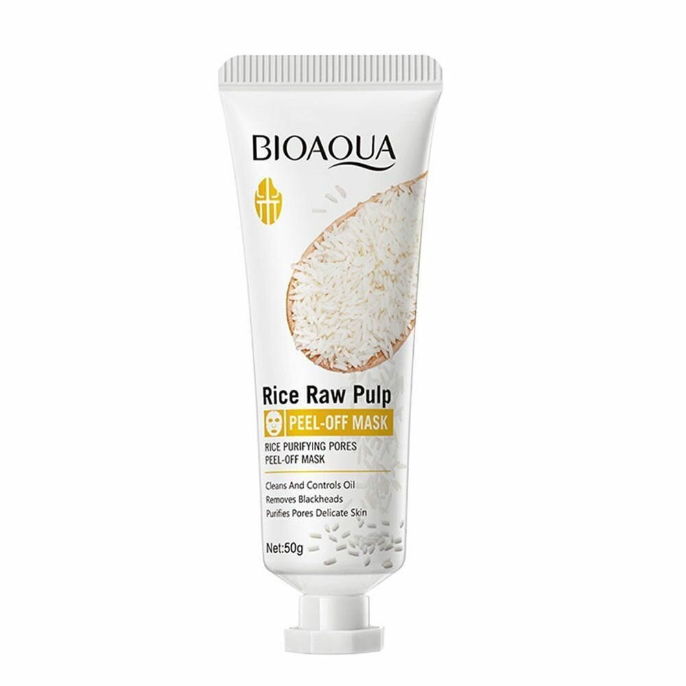 Рисовая отшелушивающая маска BIOAQUA для очищения от черных точек и пор