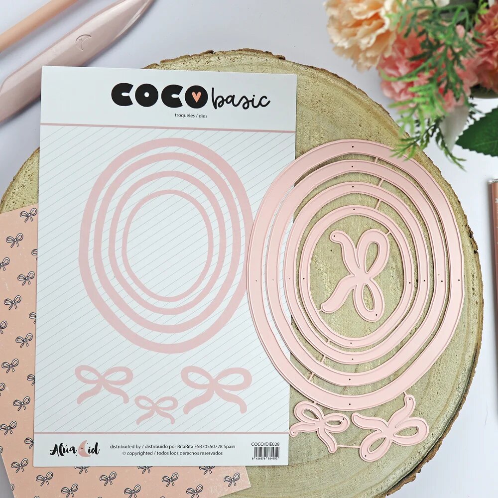Пресс-формы для скрапбукинга COCO basic, розовый, 19.7 x 14.3 см