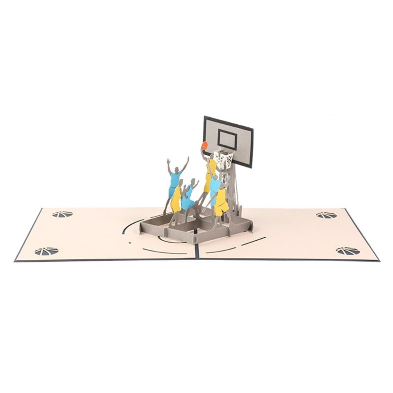 3D Всплывающие Поздравительные Открытки С Днем Рождения, Вырезанные Для Мальчика, Подарочная Открытка Отцу, Благодарственные Открытки, Баскетбольная Открытка, Юбилей