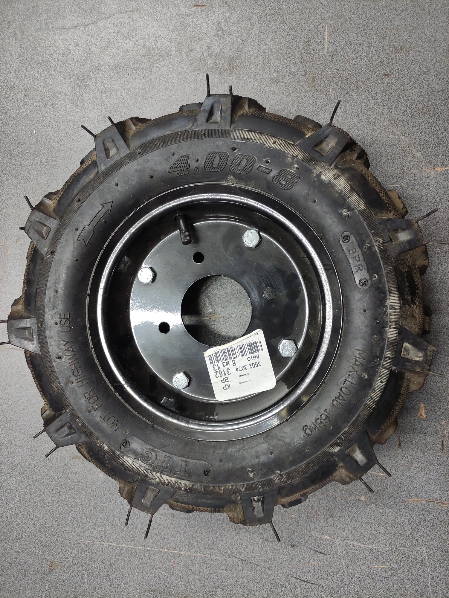 Колесо 4*8 на 4 отверстия на мотоблок и мотокультиватор (1 пара)