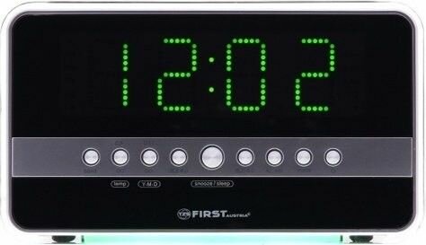 Сетевой будильник FIRST радиочасы 2418-1
