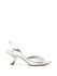 Босоножки Vic Matie Metallic-effect slingback sandals, размер 36, Silver