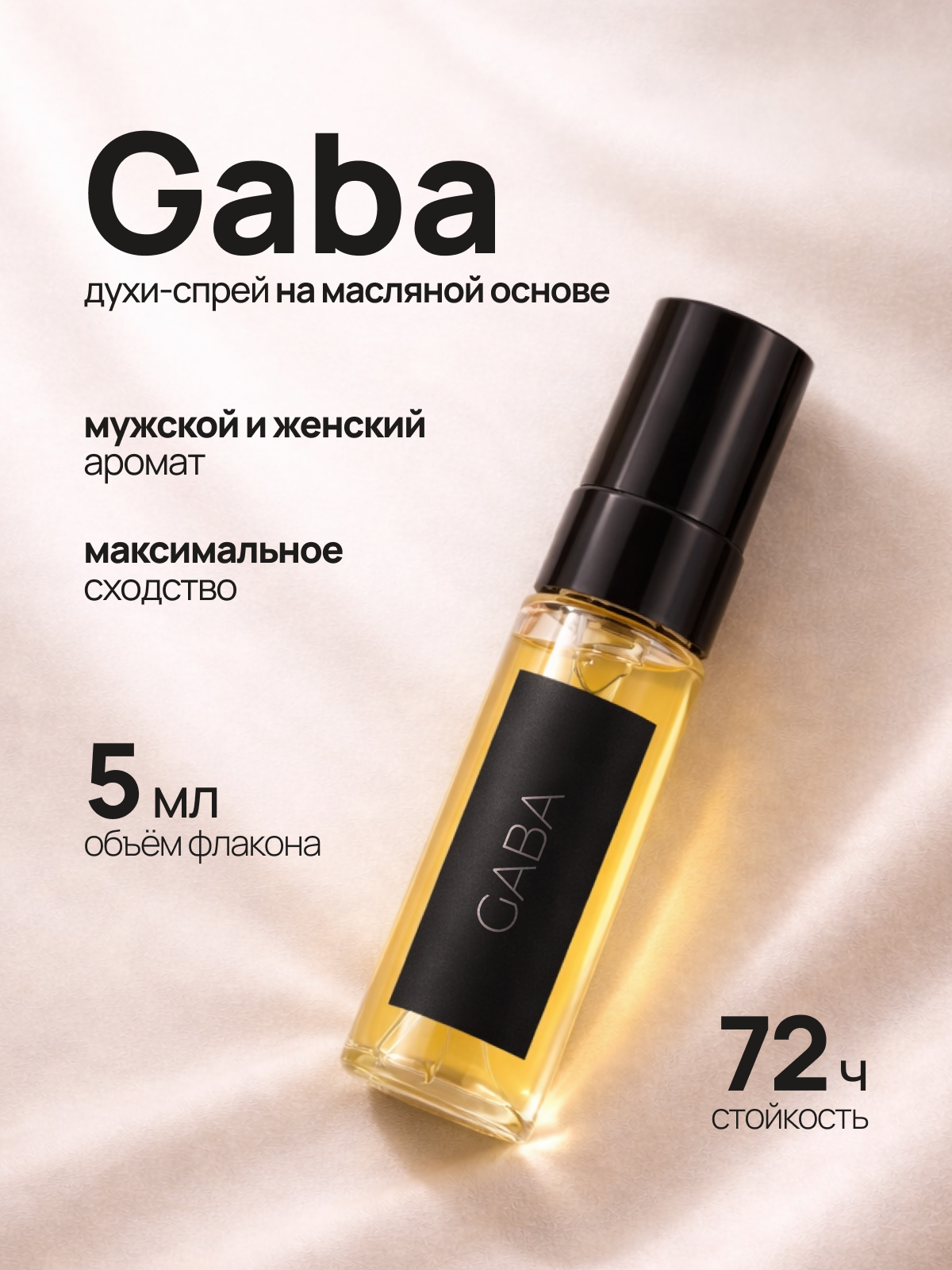 Духи по мотивам gaba, габа 5 мл стойкие