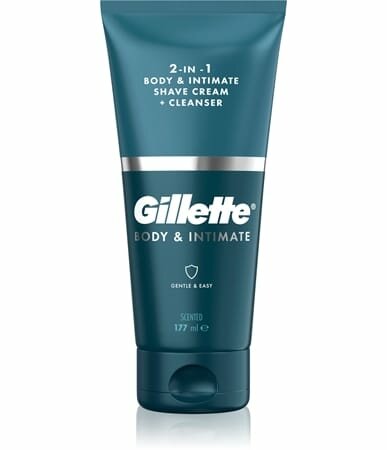 Средство для бритья и интимной гигиены gillette body & intimate 2in1 shave cream, 150 мл