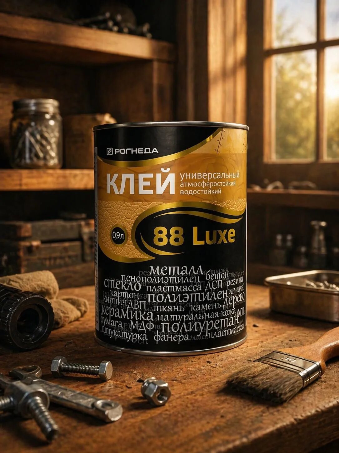 Клей 88-Luxe Рогнеда, универсальный, влагостойкий, морозостойкий, 900 мл