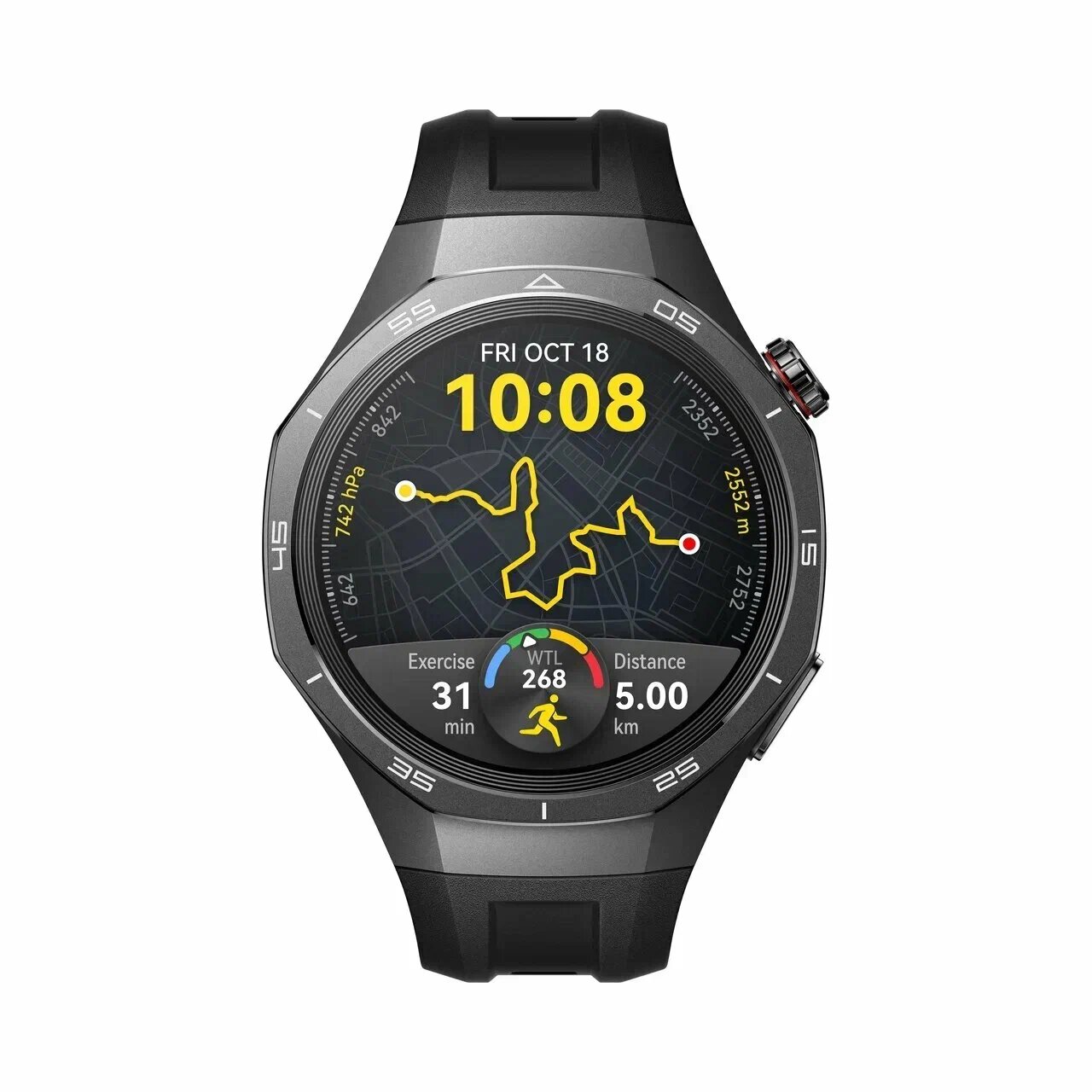 Смарт-часы Huawei GT 5 PRO Black 46mm (VLI-B29), сапфировое стекло, AMOLED, беспроводная зарядка, 524мАч