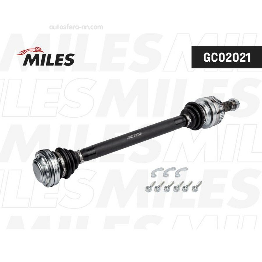 MILES GC02021 Привод в сборе правый BMW E81/E87 1.6 04- (ABS) (GKN 304481) GC02021