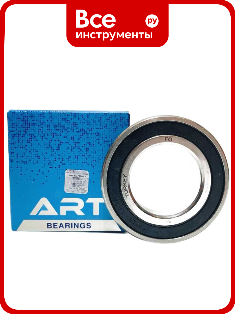 Подшипник шариковый однорядный ARTRSC3 УТ-00465706 закрытый с двух сторон, сталь, бутадиен-нитрильный уплотнитель