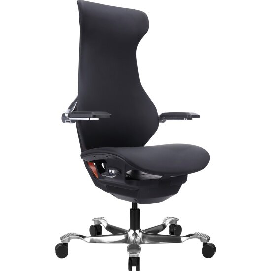 Кресло руководителя Everprof Atom Black Экокожа Черный