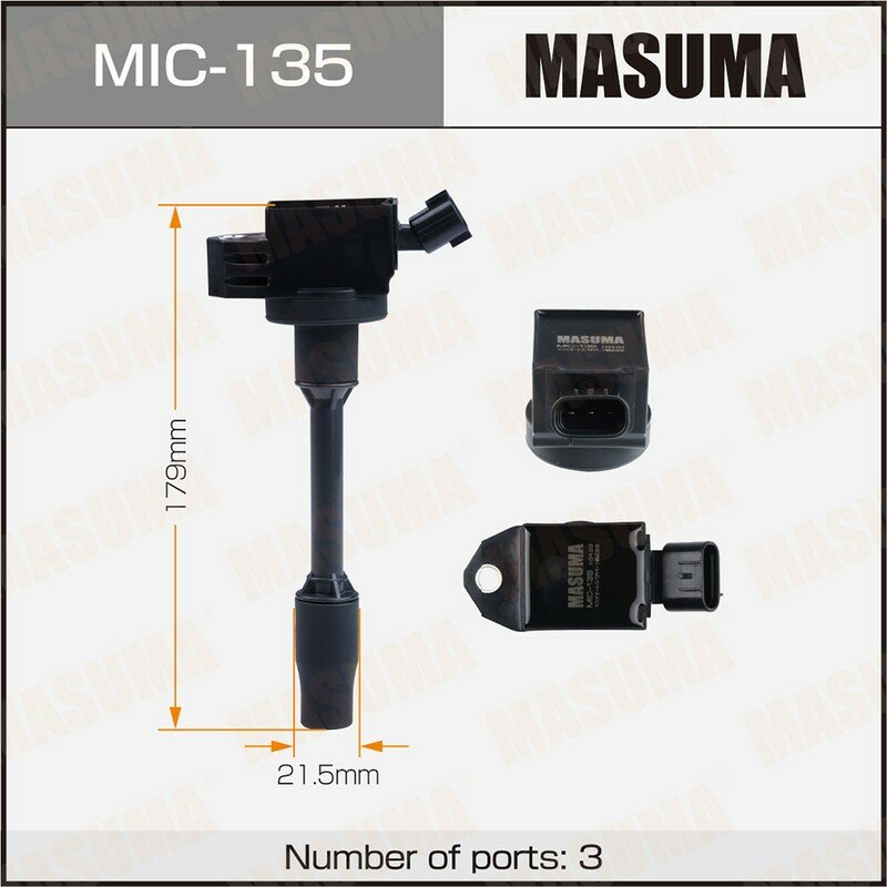 Катушка зажигания MASUMA MIC-135 Rav4, Corolla, M20afks, 2zrfae
