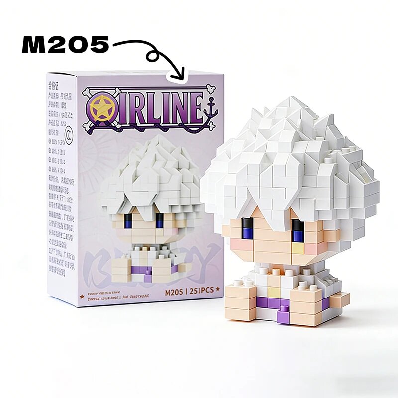 Фигурки One Piece Bandai из микро-блоков Белый, M205