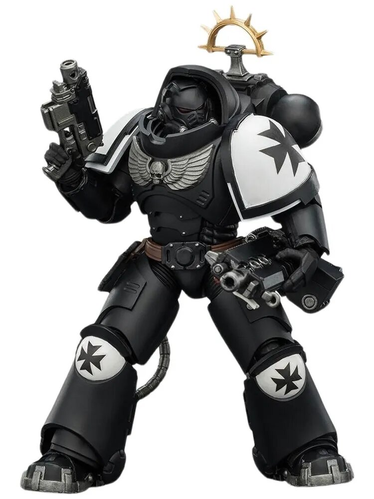 Подвижная фигурка JOYTOY Warhammer 40K Space Marines 2 Game Edition Black Templars Heavy Intercessor, Игры для персонажей Коллекция подарков на день рождения
