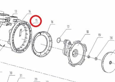 Уплотнение QUATTRO ELEMENTI A1100FL/1300FL G1100FL корпуса насоса