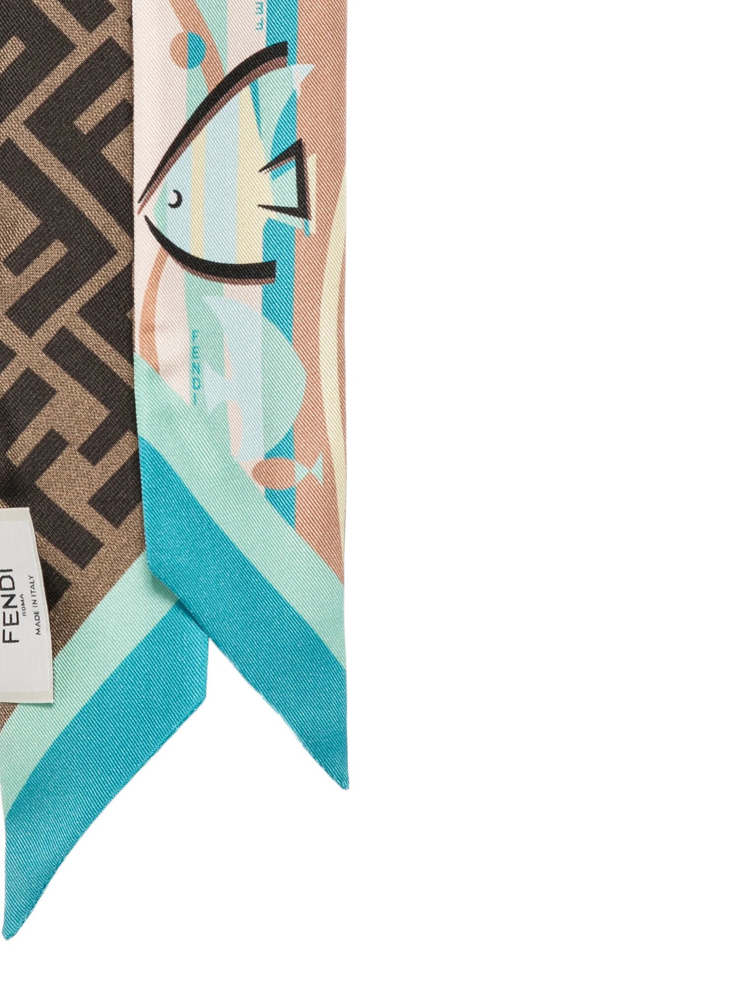 Шарф FENDI Fish-print scarf для девочек — фото 1