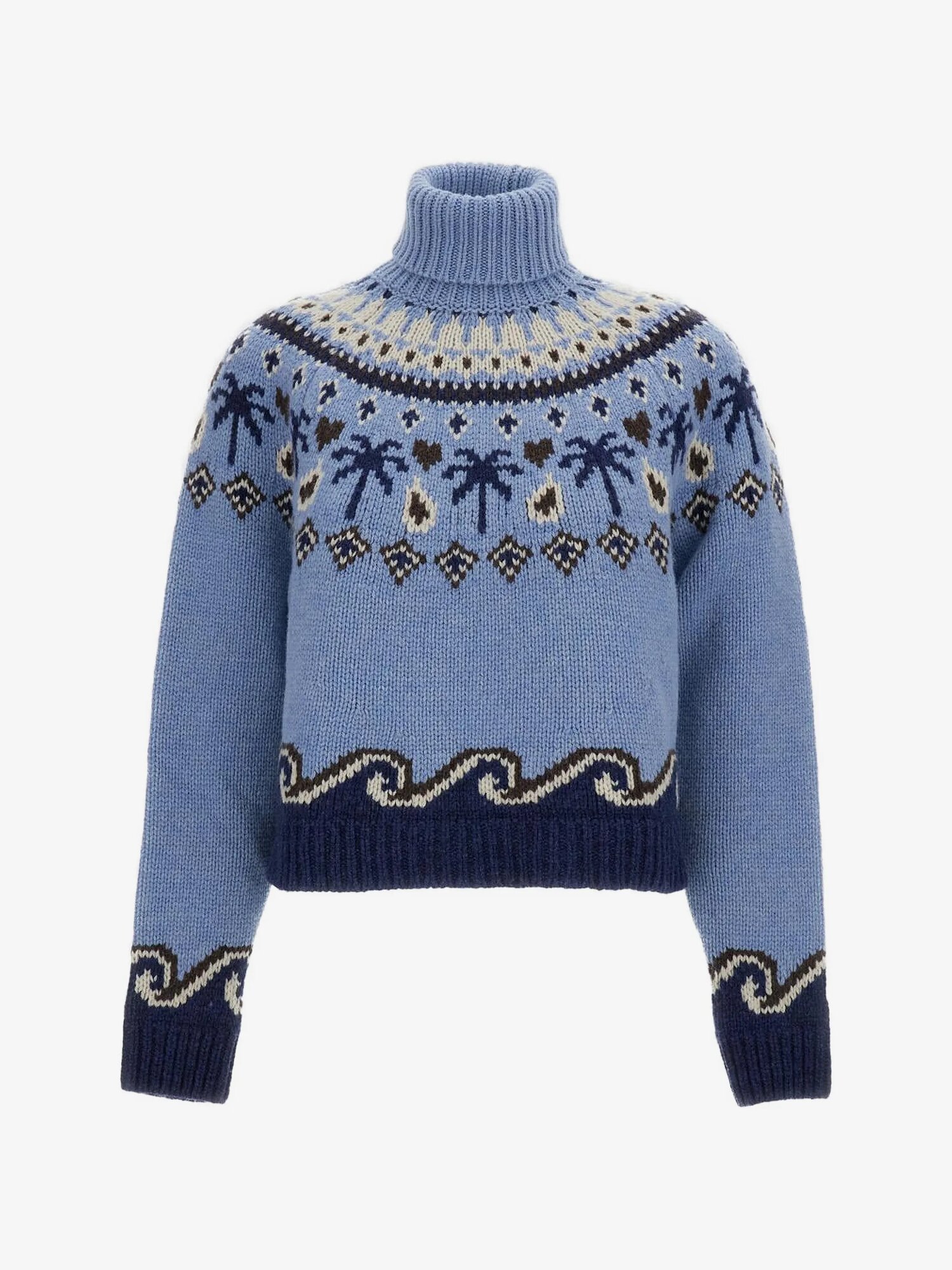 Свитер Fair Isle roll-neck sweater