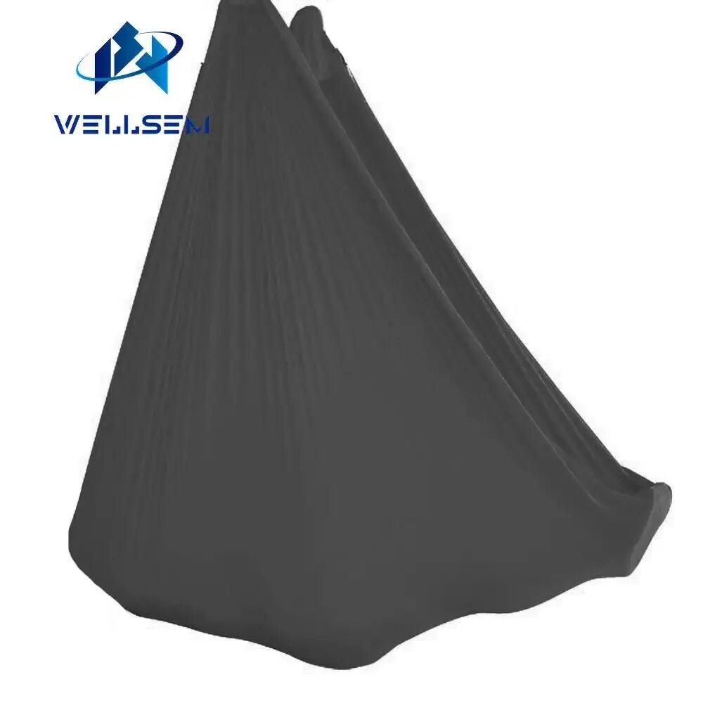 Гамак для аэройоги Wellsem, черный, 1x2.8 м