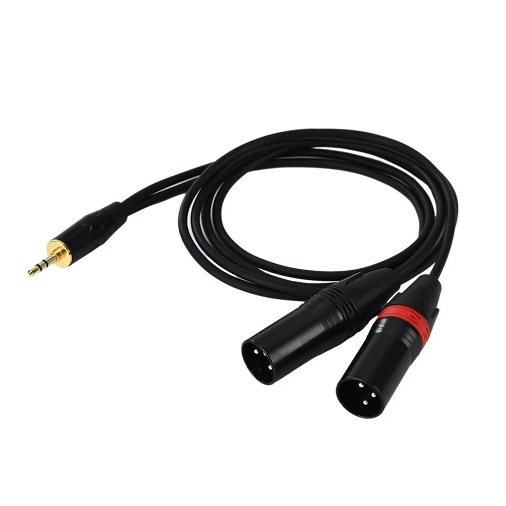 Кабель-разветвитель 3,5 мм на 2 XLR 1,5 м/3 м черный 1 Piece, 1.5 Meters