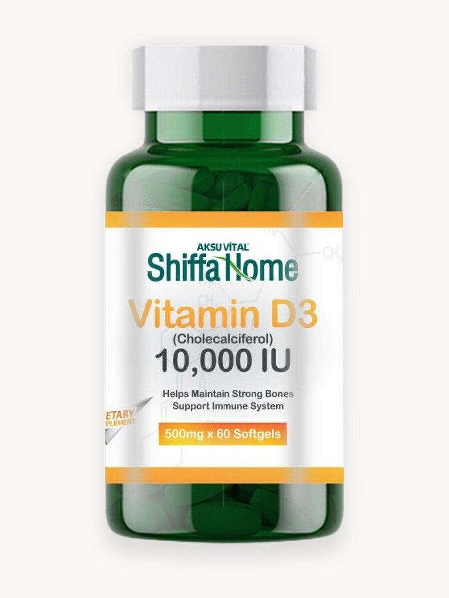 Витамин D3 Shiffa Home 10000ME, 60 шт, добавка к пище, для взрослых и детей