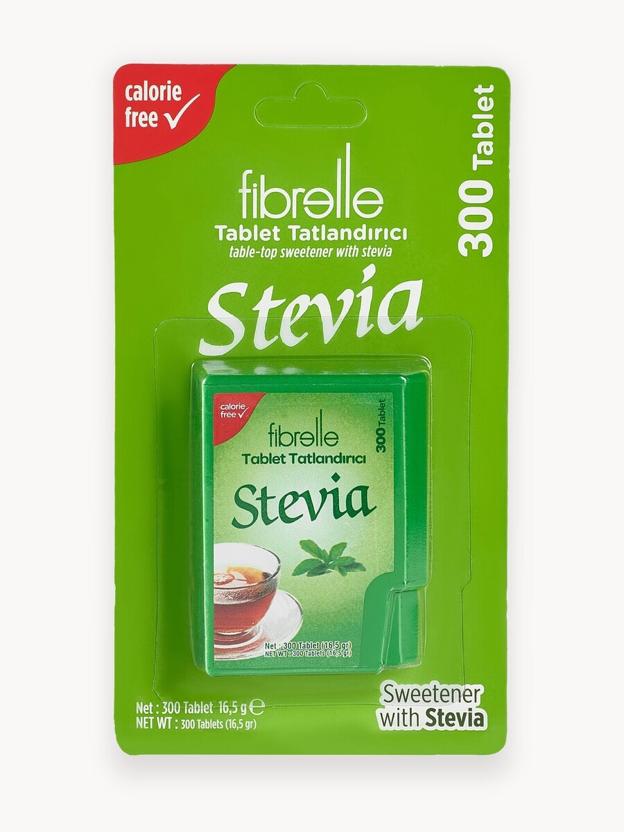 Сахарозаменитель стевия Fibrelle. 300 таблеток