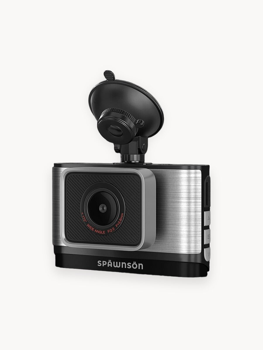 Автомобильный видеорегистратор SPAWNSON, 2K Full HD, 2 камеры, WiFi антибликовый объектив