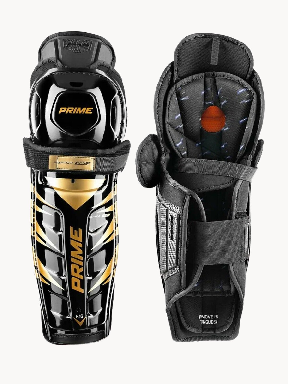 Щитки хоккейные полевого игрока Prime Raptor Pro SR (15" (175-185 см))