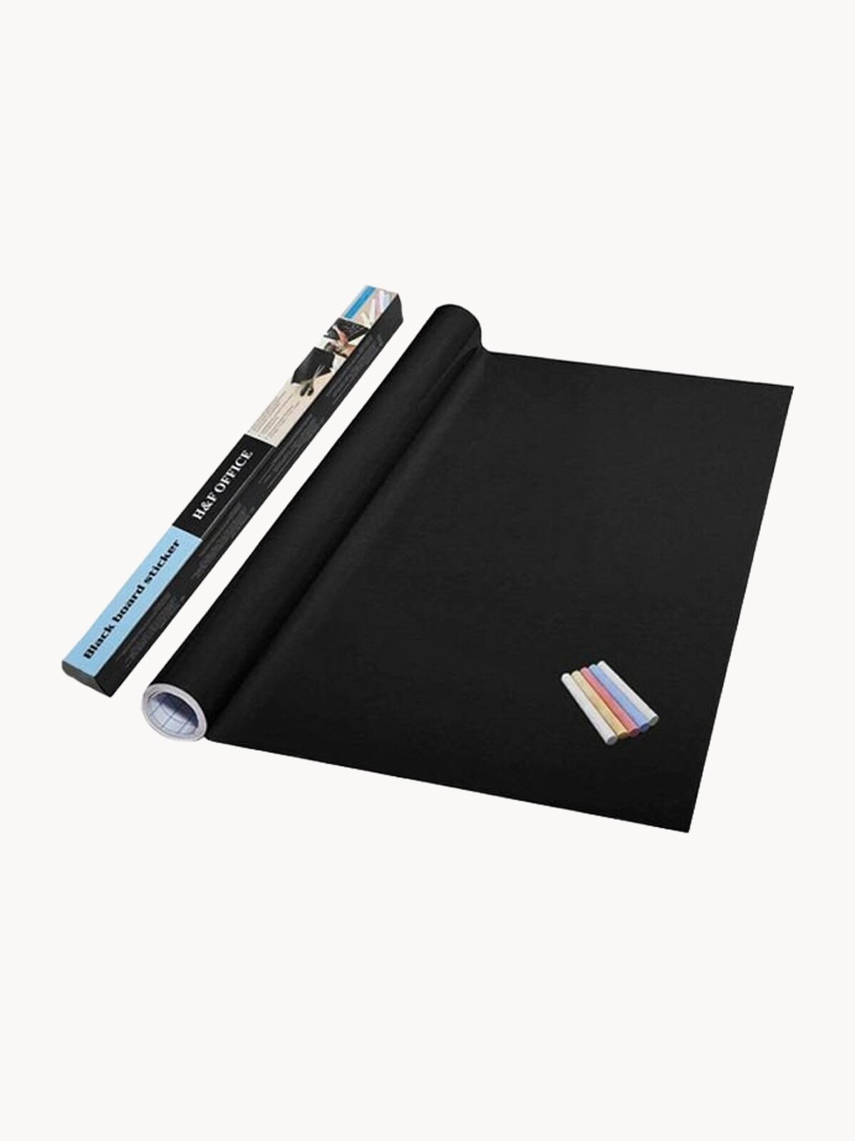 Черная самоклеящаяся меловая доска 60х200см + 5 мелков для рисования