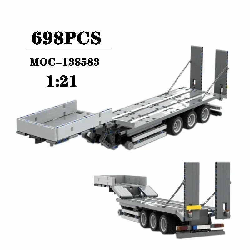 Конструктор MOC-138583 с прицепом 698 деталей