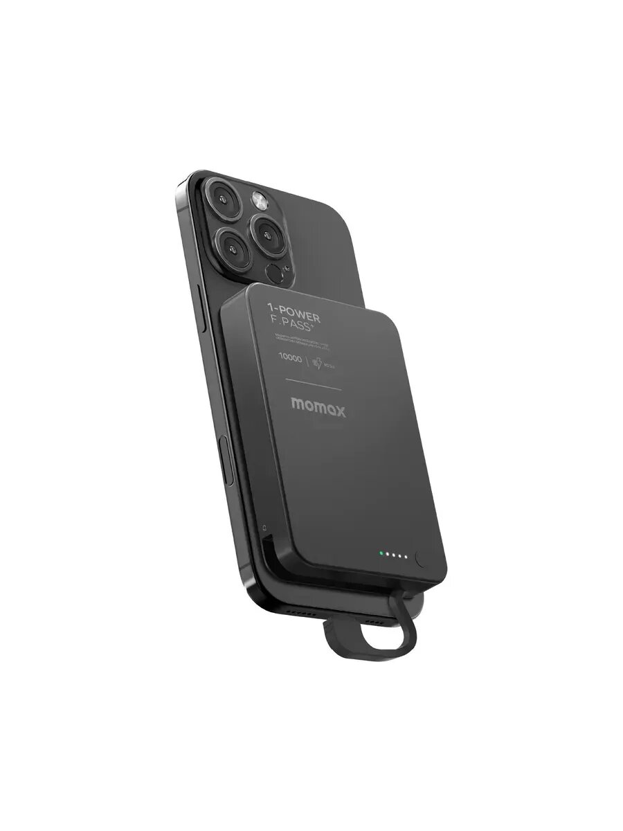 Повербанк 10000mAh с встроенным кабелем Type-C