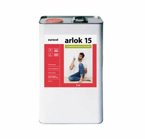 Грунтовка Arlok 15, полиуретановая, изолирующая, укрепляющая, 5 кг