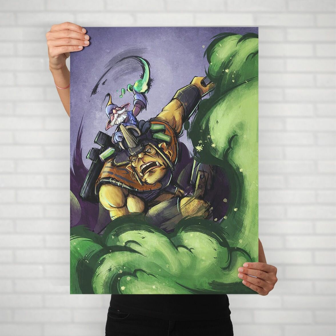 Плакат на стену для интерьера Dota 2 (Alchemist 2) - Постер по игре формата A1 (60х84 см)