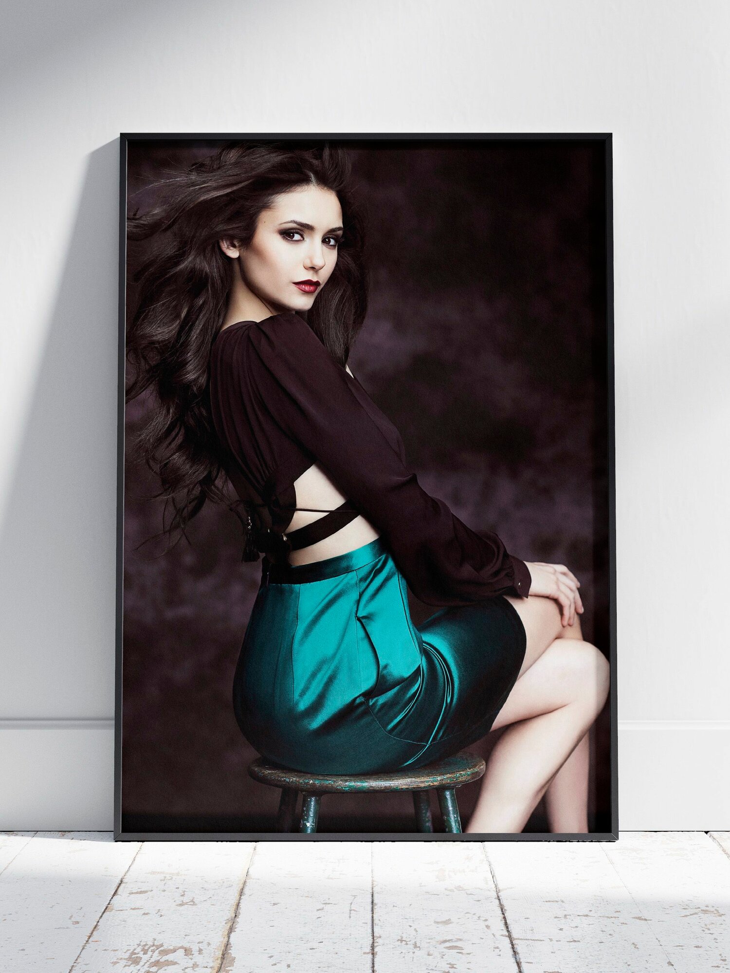 Плакат на стену для интерьера Нина Добрев (Nina Dobrev 39) - Постер по актеру фильма, кино, сериала формата A4 (21x30 см)