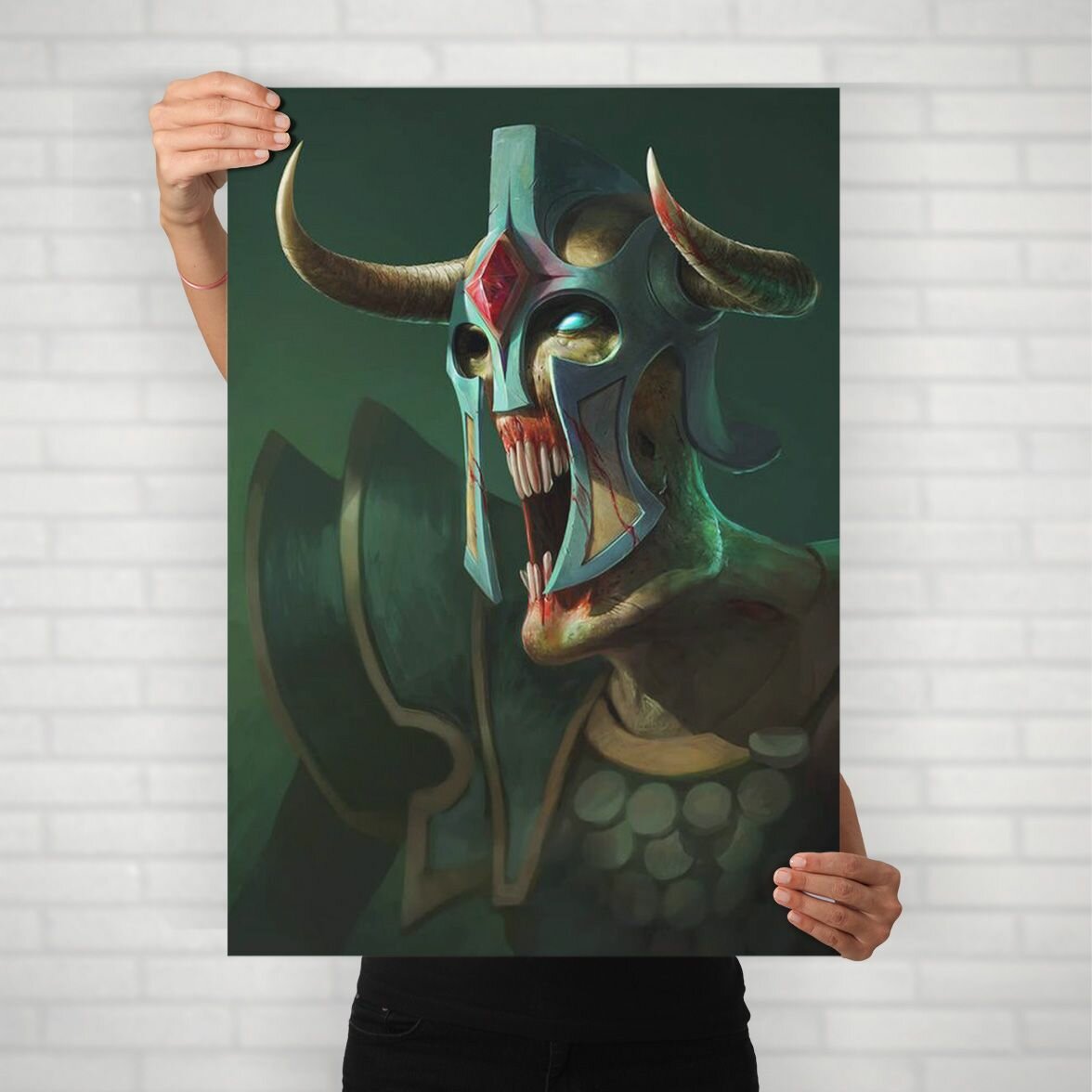 Плакат на стену для интерьера Dota 2 (Undying 3) - Постер по игре формата A1 (60х84 см)