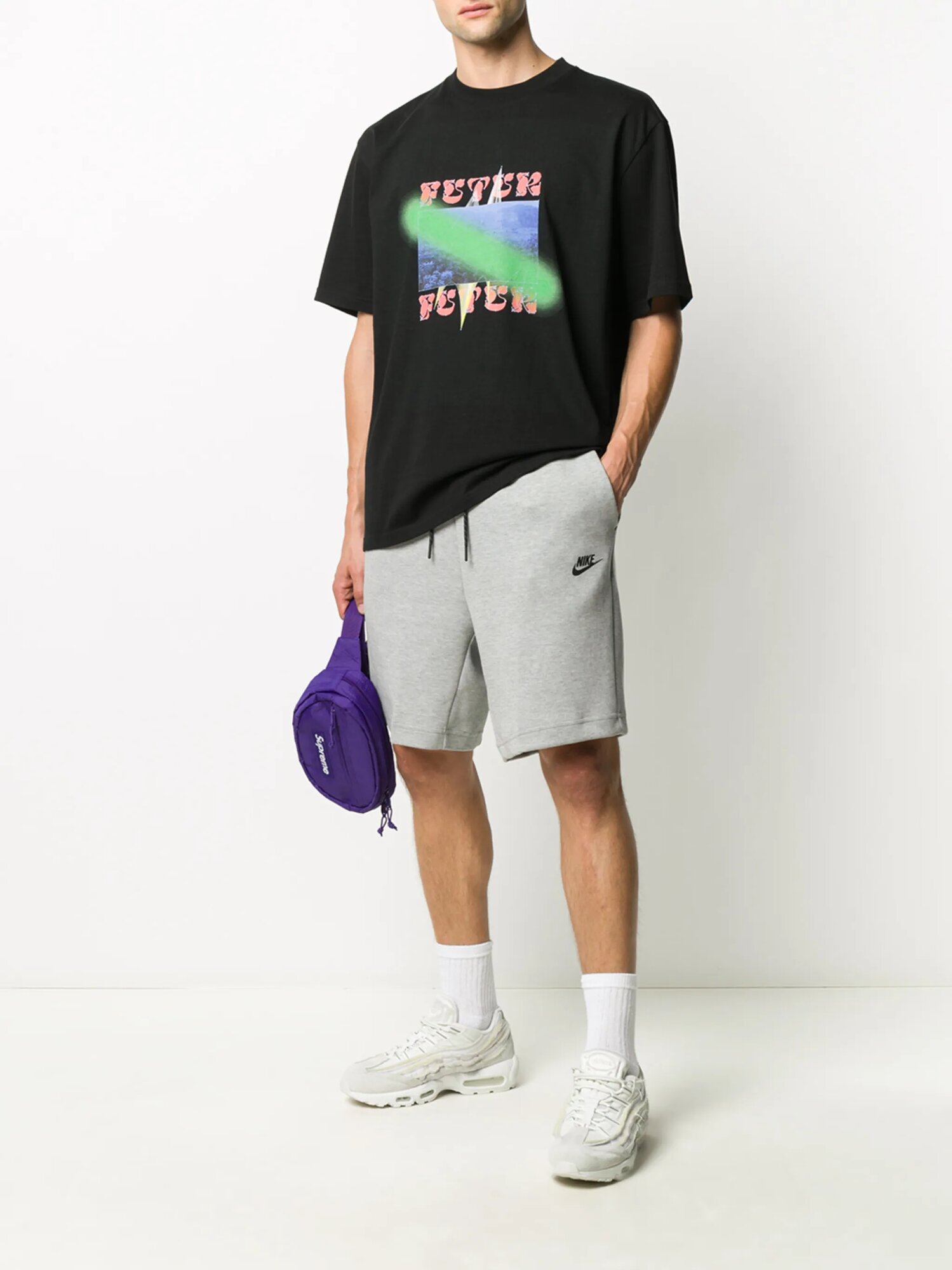 Шорты NIKE, размер 2XL, grey — фото 1