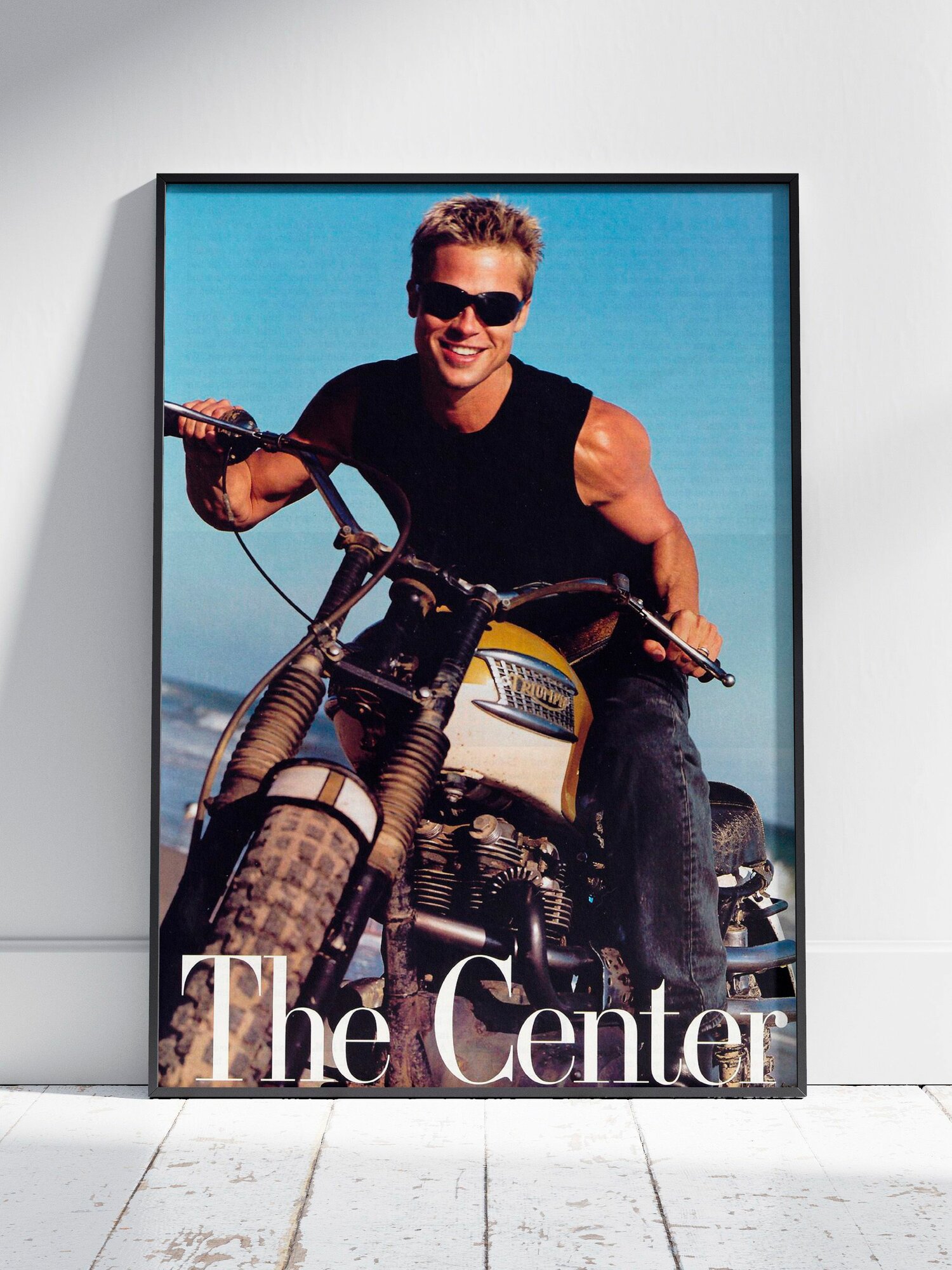 Плакат на стену для интерьера Брэд Питт (Brad Pitt 22) - Постер по актеру фильма, кино, сериала формата A4 (21x30 см)