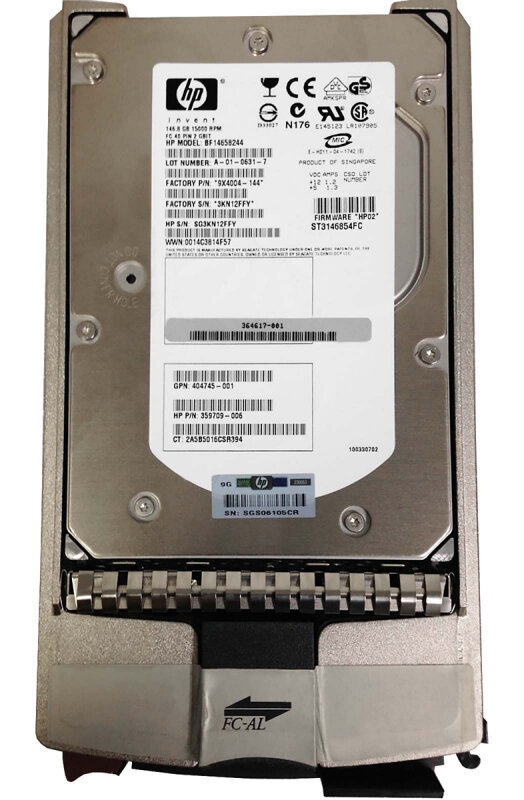 Жесткий диск HP 359709-003 146,8Gb Fibre Channel 3,5" HDD