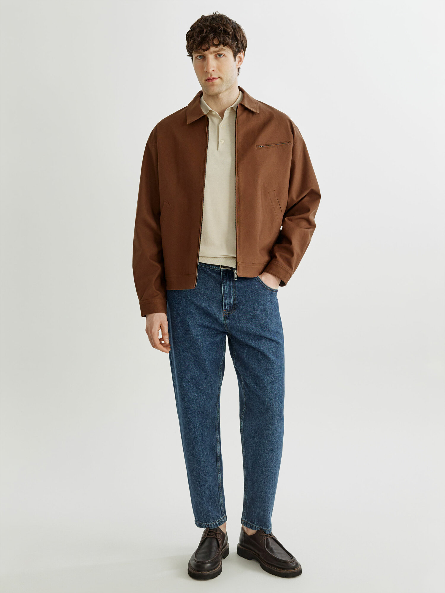 Джинсы широкие 