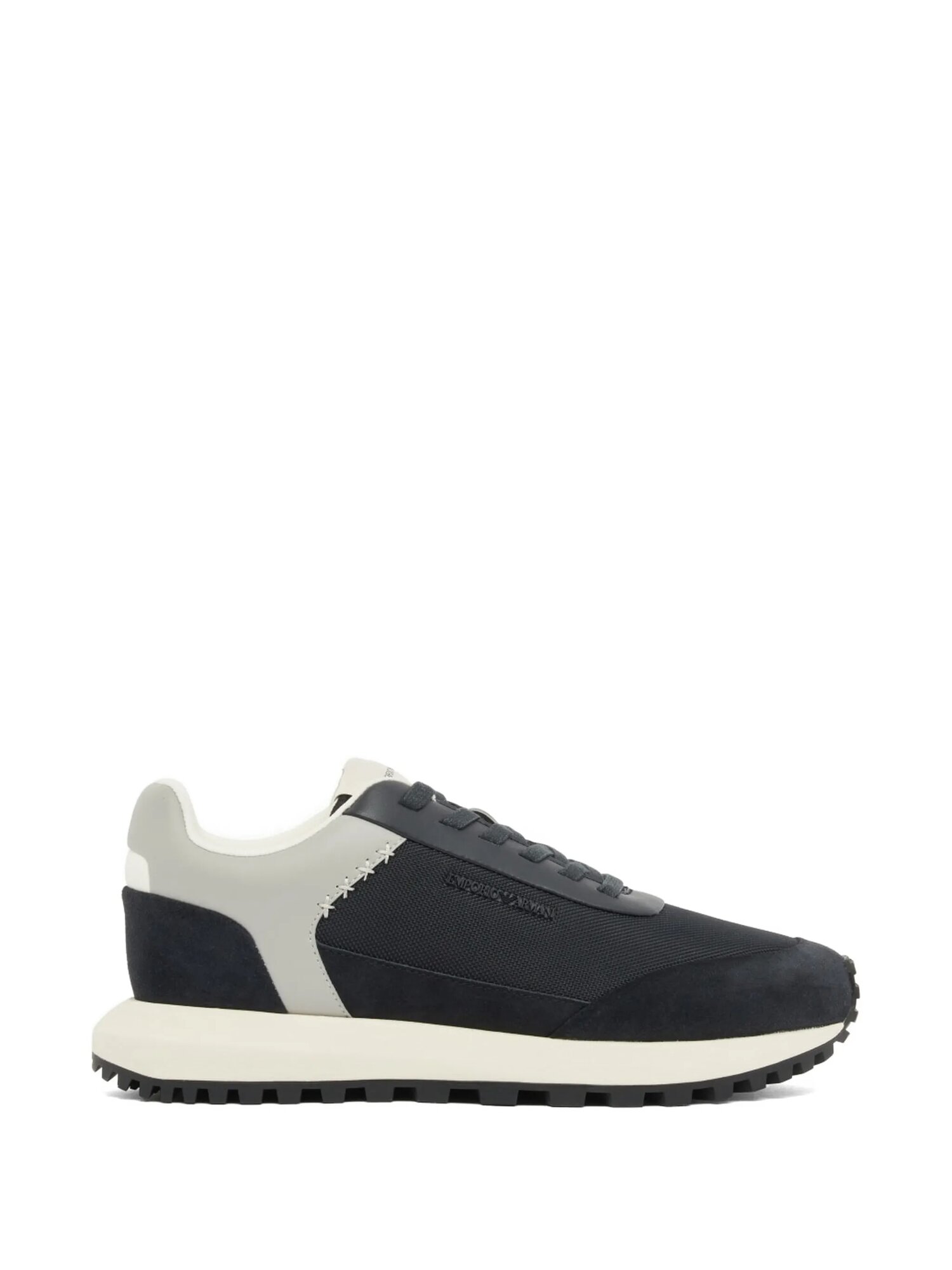 Кроссовки Mesh-panelled suede-trim sneakers