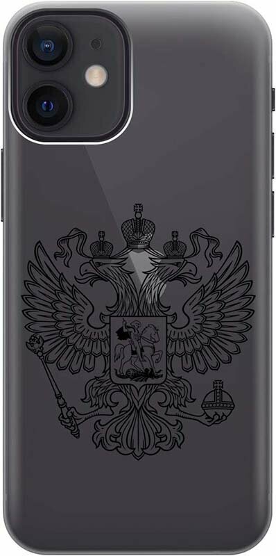 Силиконовый чехол на Apple iPhone 12 Mini / Эпл Айфон 12 мини с рисунком "Patriotic Spirit"