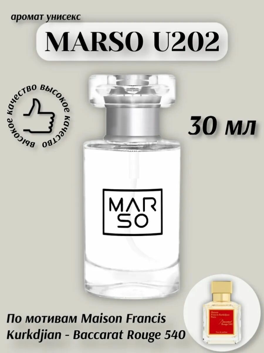 Духи U202 по мотивам Baccarat Rouge 540 Maison Francis Kurkd