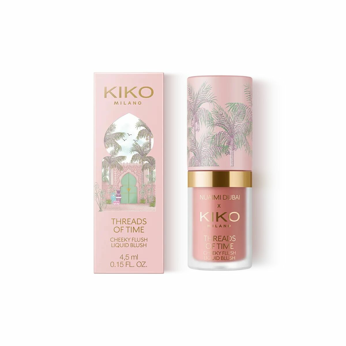 KIKO MILANO Жидкие румяна с матовым финишем threads of time cheeky flush liquid blush 4.5 мл оттенок 03 Timeless Mauve