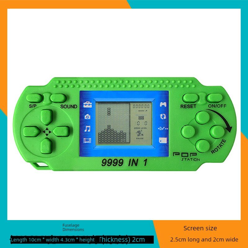 Зеленый мини-пейджер PSP-стиль для детей и студентов