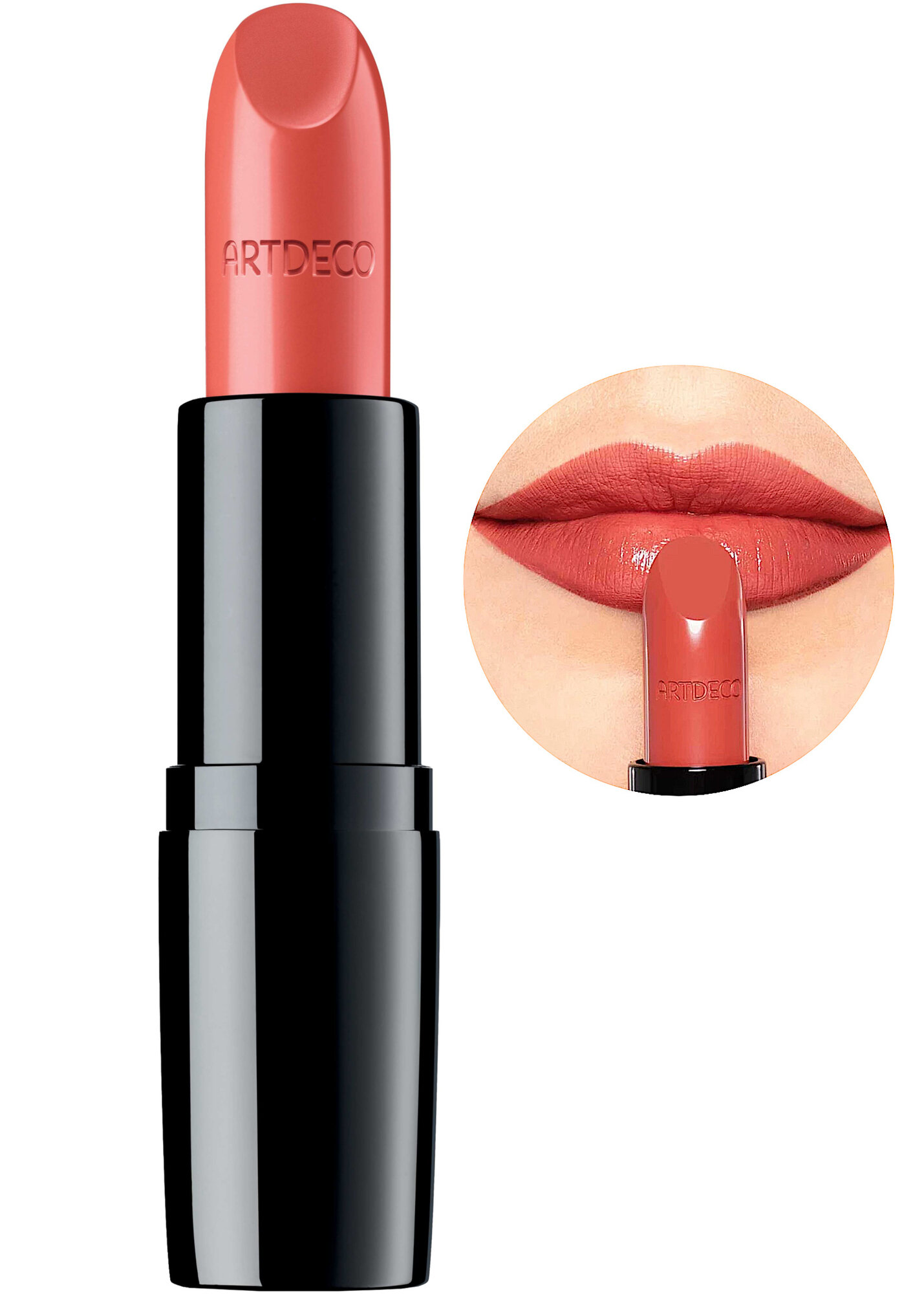 ARTDECO Помада для губ тон 875 Оранжево-красный перламутр Perfect Color Lipstick увлажняющая 4 г