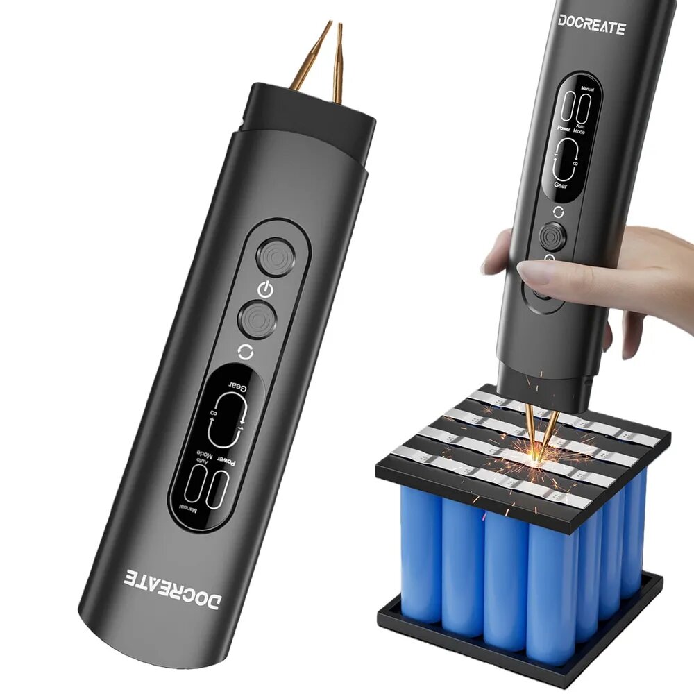 Точечный сварочный аппарат Docreate HU-10BL, 8 уровней мощности, для аккумуляторов 18650