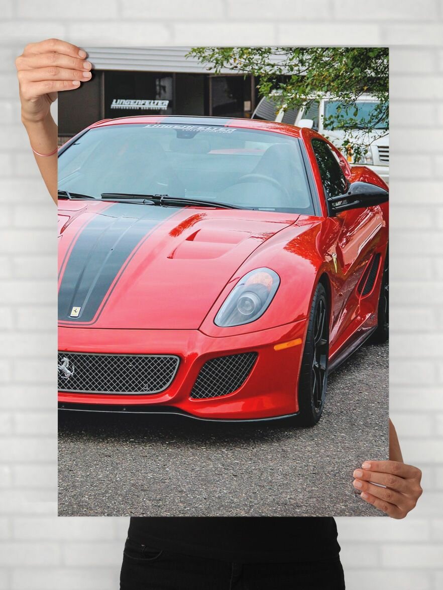 Плакат на стену для интерьера Легенды Авто (Феррари 599 GTO - Ferrari 599 GTO 1) - Постер по машине формата A2 (42x61 см)